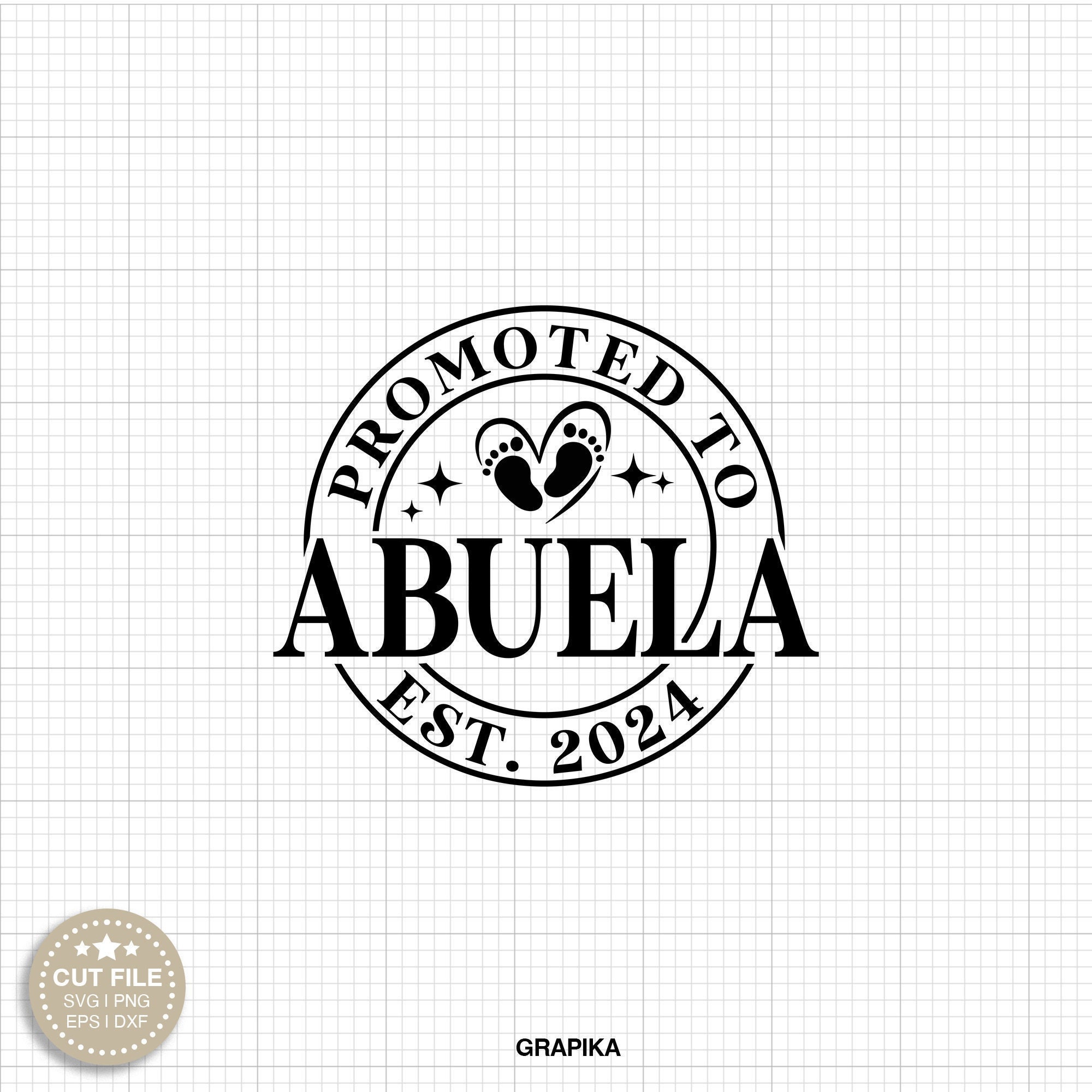 Abuela to Be Svg Grandma to Be 2024 Svg Promoted to Abuela - Etsy UK