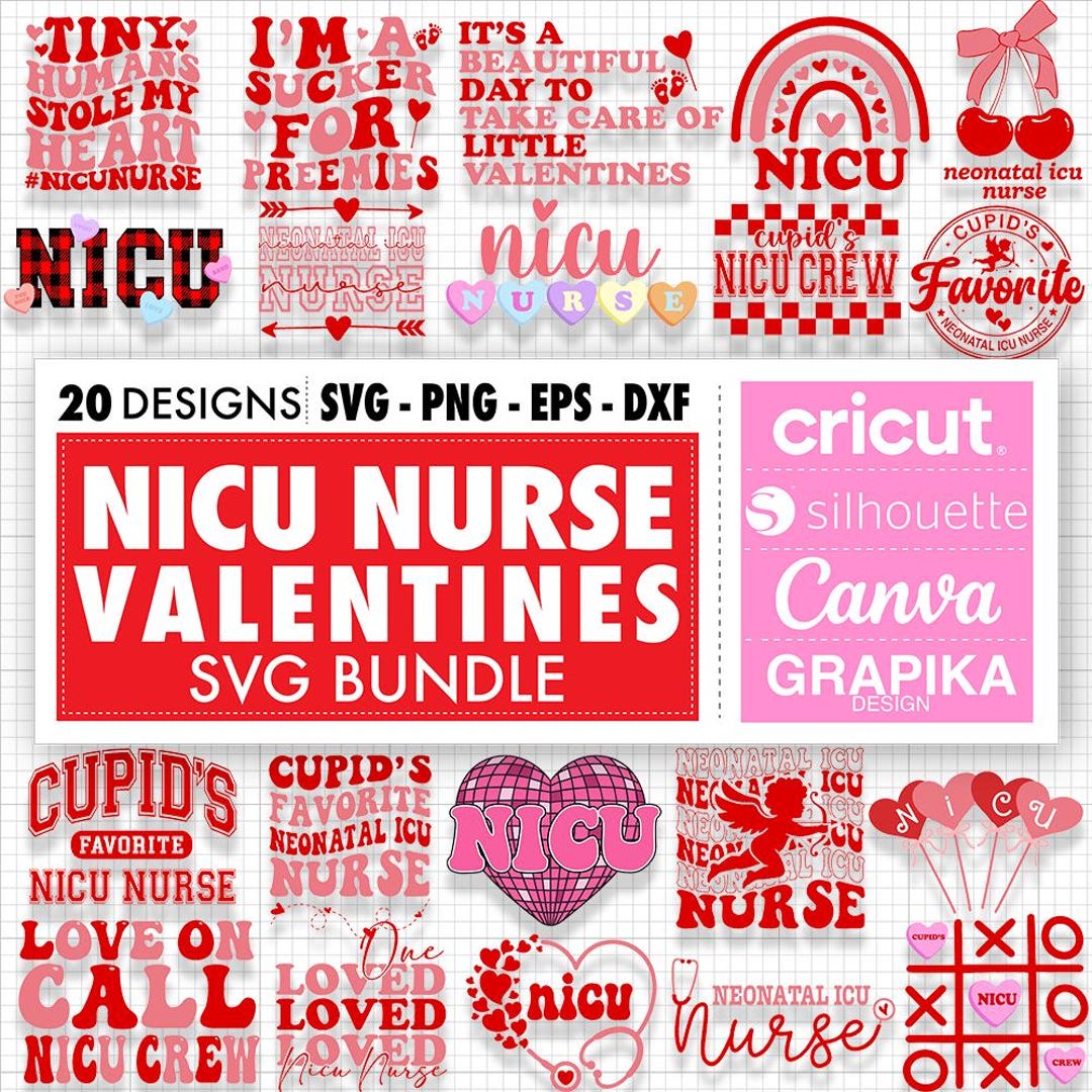 Nicu Nurse Valentine Png Neonatal ICU Nurse Valentines Svg Cupid ...