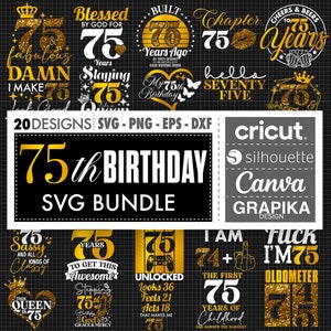 75th Birthday Svg 75th Birthday Png Birthday Girl Svg Its My Birthday ...