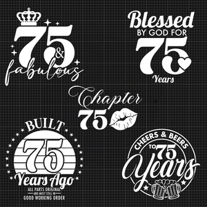 75th Birthday Svg 75th Birthday Png Birthday Girl Svg Its My Birthday ...