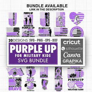 Purple up for Military Kids Svg Military Child Svg Purple up Svg ...