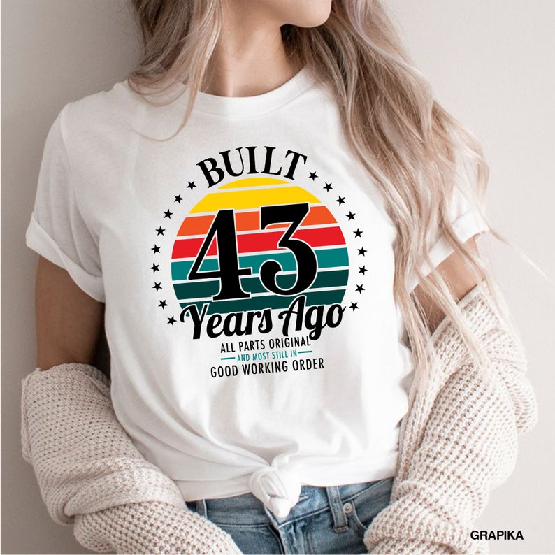 43rd Birthday Svg Vintage 43rd Birthday Svg 43rd Svg Happy - Etsy