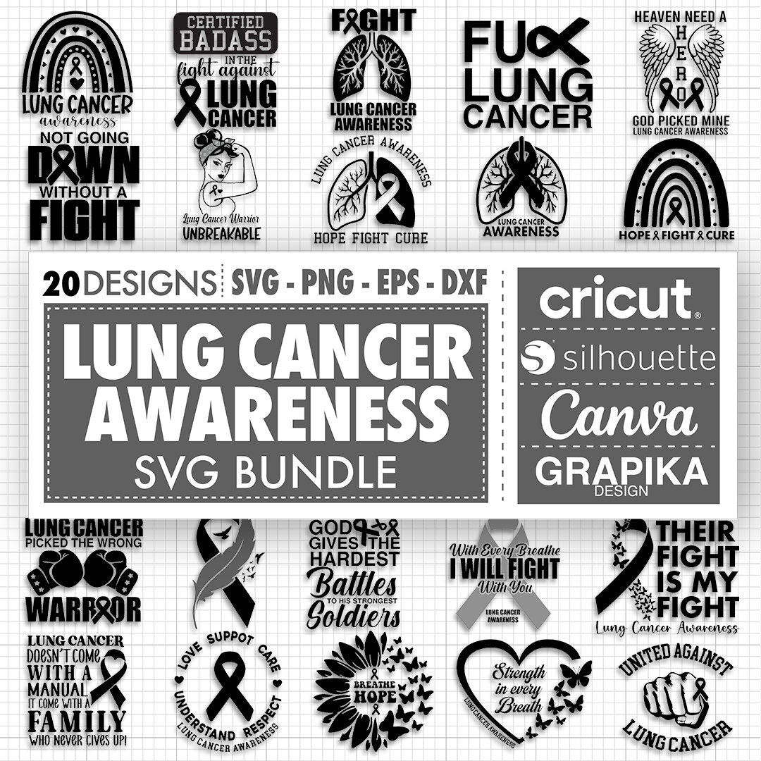 Lung Cancer Awareness Svg Lung Cancer Ribbon Svg Lung Cancer Svg Lung ...