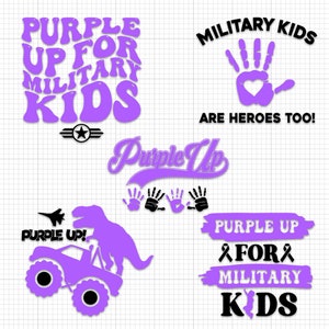 Purple up for Military Kids Svg Military Child Svg Purple up Svg ...