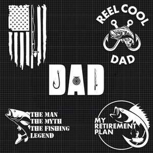 Dad Fishing Svg Reel Great Dad Svg Fishing Svg Bass Fishing Svg Fishing ...