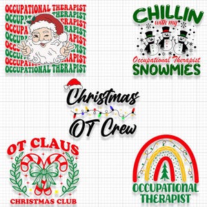 Christmas Occupational Therapy Svg for OT Christmas Gifts Merry Ot ...