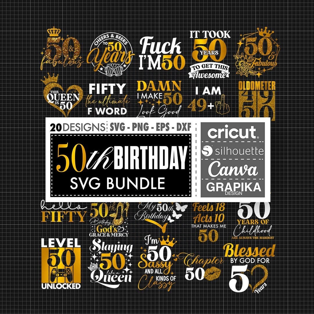 50th Birthday Svg Its My Birthday Svg 50th Birthday Girl Svg - Etsy