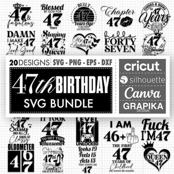 47th Birthday - Etsy