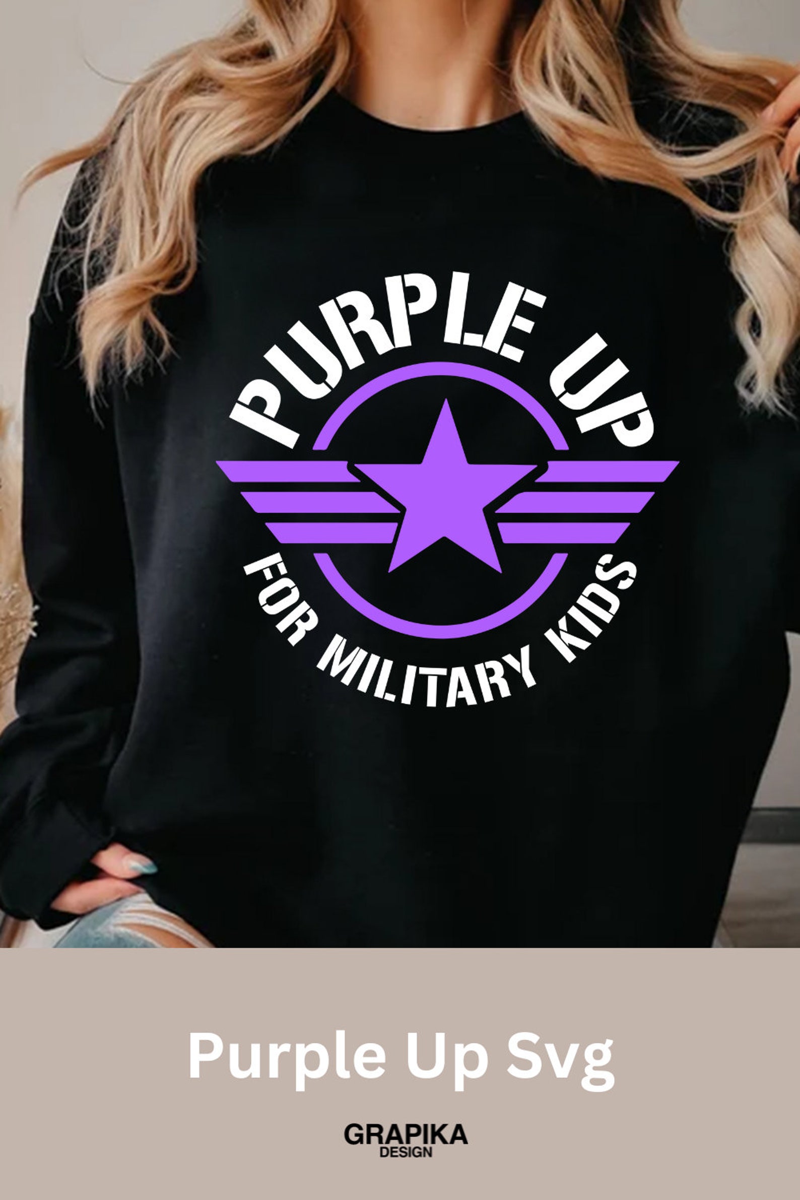 Purple up for Military Kids Svg Military Child Svg Purple up Svg ...