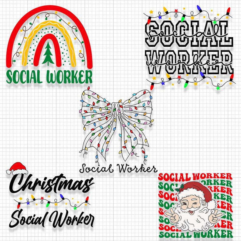 Social Worker Christmas Svg for Social Work Gift for Christmas Svg Social Worker Crew Christmas ...