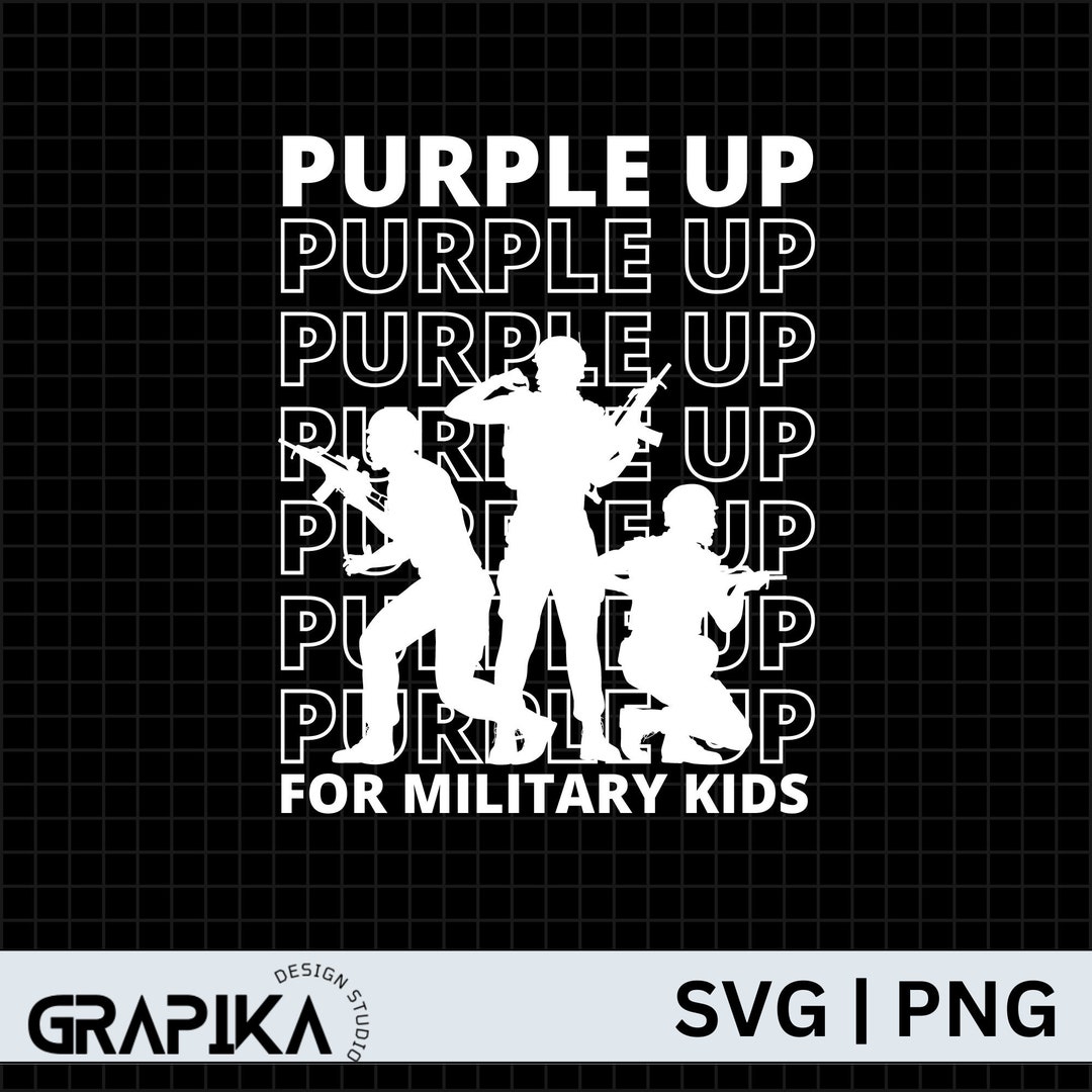 Purple up for Military Kid Svg, Military Child Svg, Proud Army Family ...