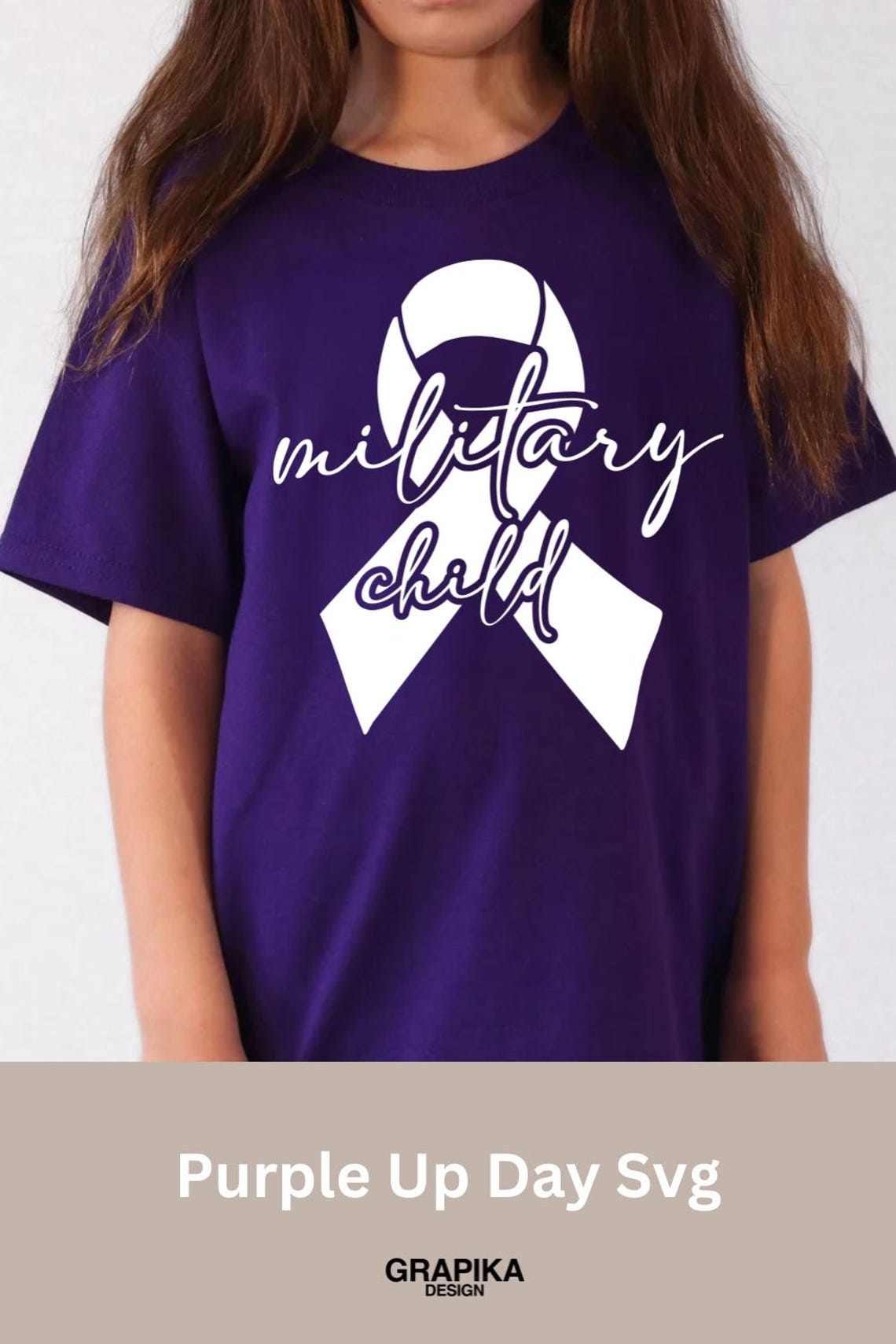 Purple up Day for Military Child Png Military Kids Svg for Military ...