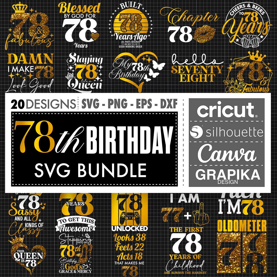 78th Birthday Svg 78th Birthday Png Birthday Girl Svg Its My Birthday ...