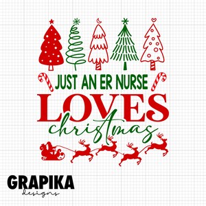 ER Nurse Christmas Svg for Merry Christmas Svg Emergency Nurse Svg for ...