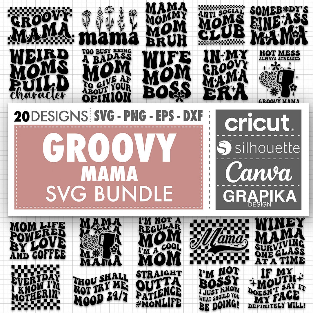 Groovy Mom Svg Mothers Day Svg Mama Svg Mom Svg in My Mom Era Svg Best ...