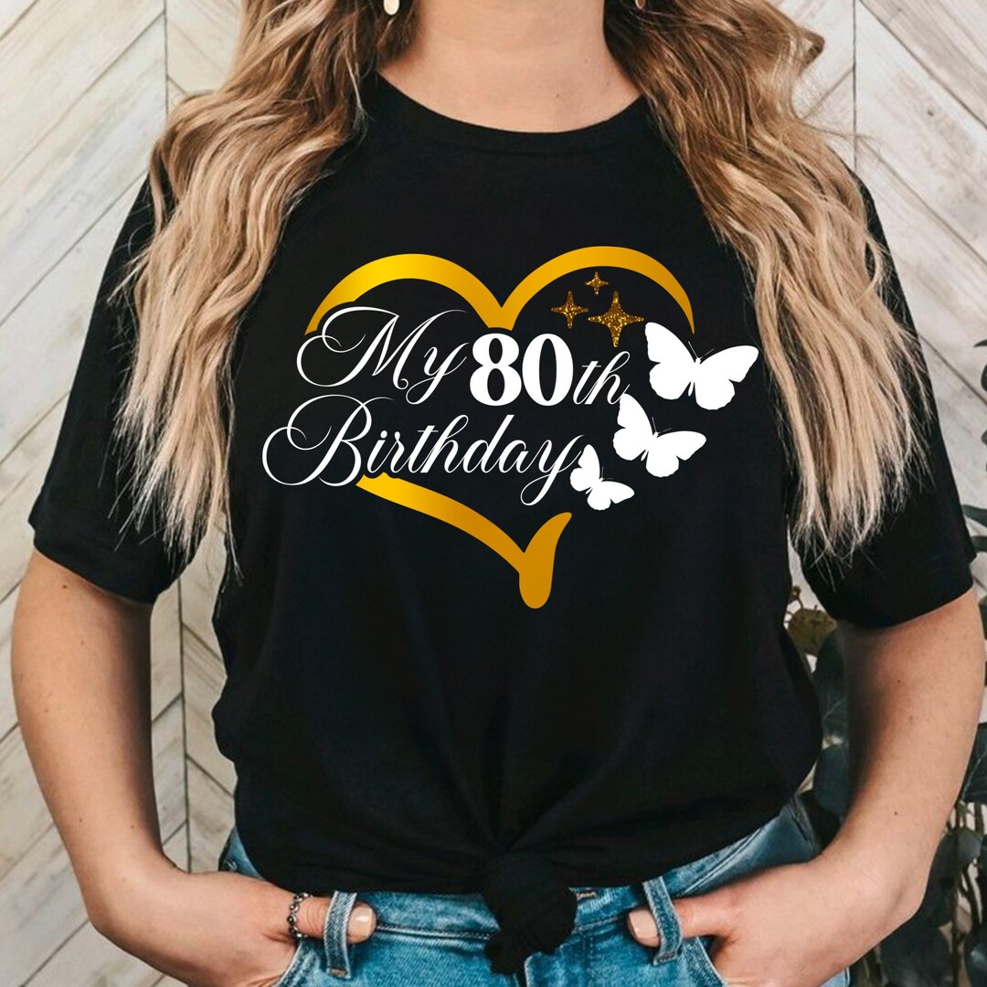 80th Birthday Svg 80th Birthday Gift Birthday Girl Svg 80th Birthday ...