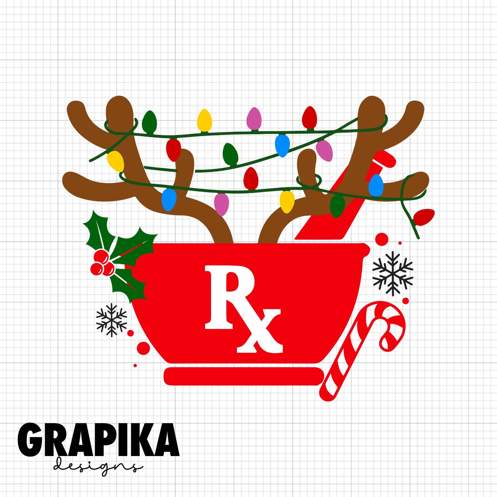 Christmas Pharmacy Svg for Pharmacy Technician Gift for Christmas ...