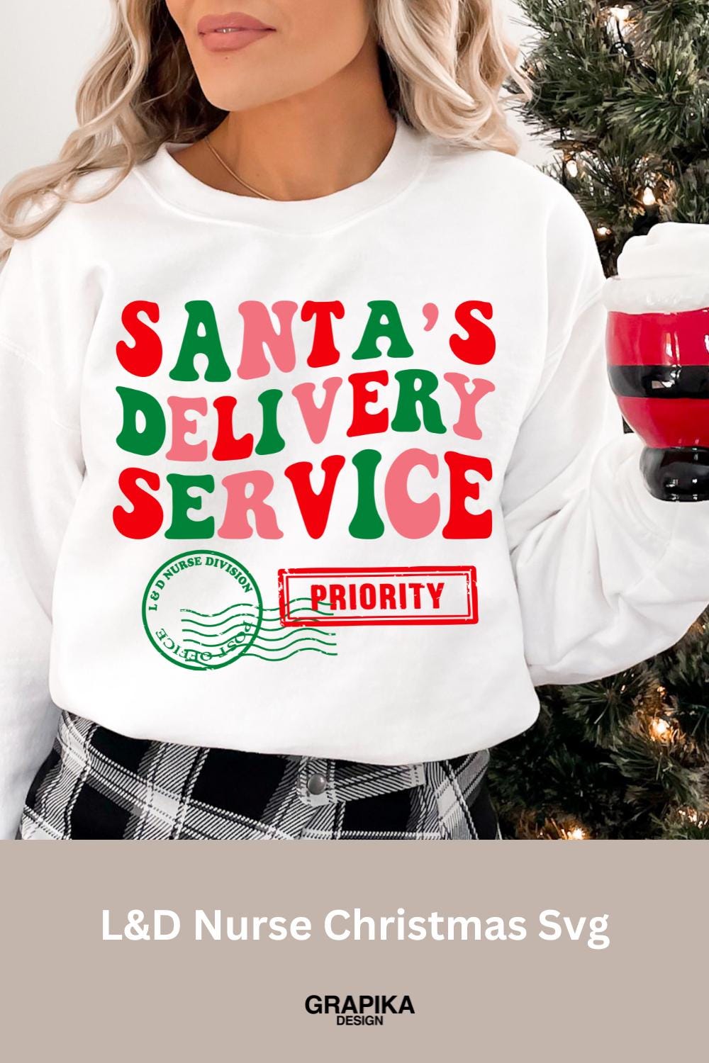 Labor and Delivery Christmas Nurse Svg for Ld Christmas Shirt Gift for ...