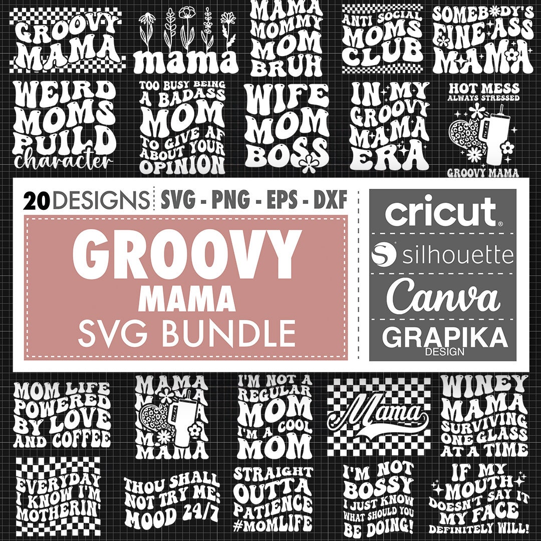 Groovy Mom Svg Mothers Day Svg Mama Svg Mom Svg in My Mom Era Svg Best ...