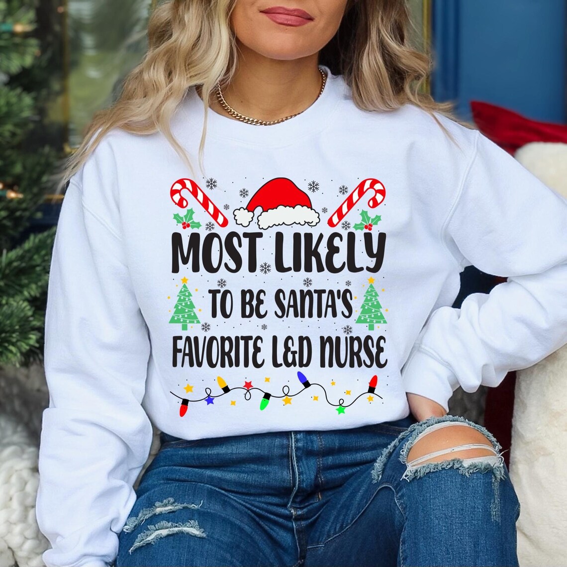 Labor and Delivery Christmas Nurse Svg for Ld Christmas Shirt Gift for ...