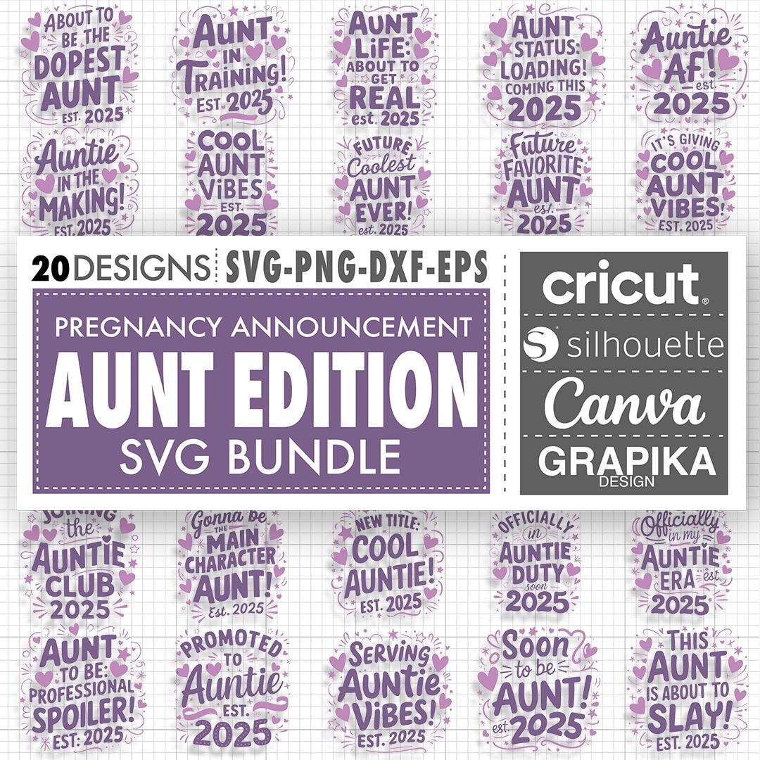 Promoted to Aunt Svg Promoted to Auntie Png Aunt Svg Expecting Parents ...