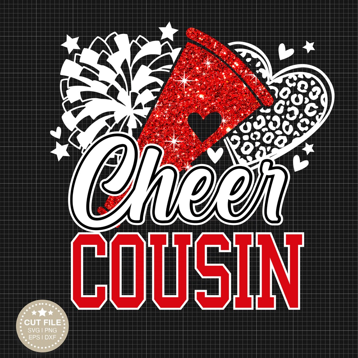 Cheer Cousin Svg Proud Cheer Cousin Svg Senior Cheer Cousin Svg ...