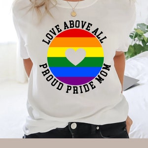 Proud Mom Svg LGBT Svg LGBT Png Pride Mom Svg Pride Svg Rainbow Svg ...