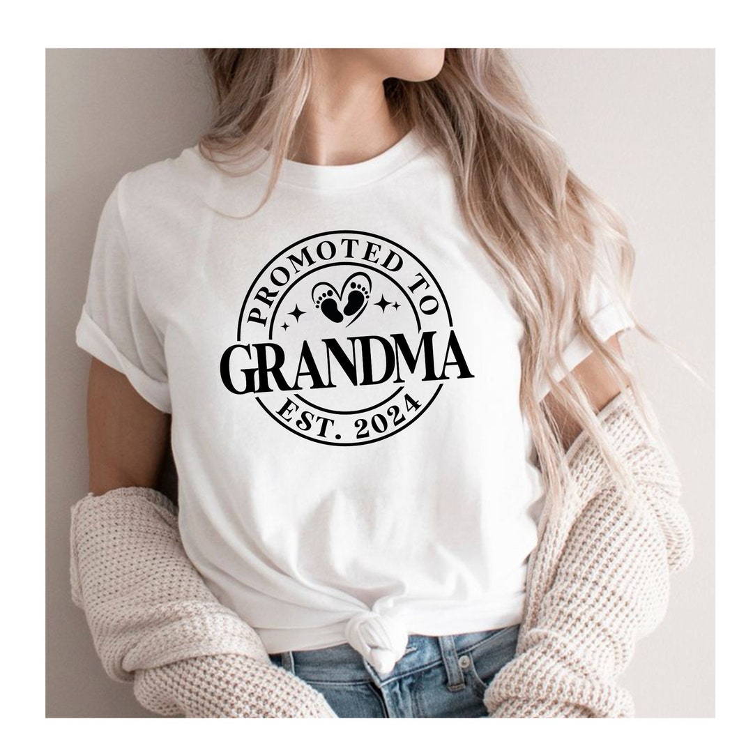 Promoted to Grandma Svg First Time Grandma Svg Grandma Est. - Etsy