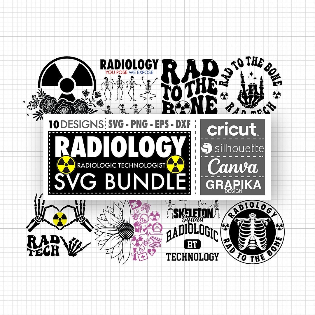 Radiology Svg Xray Svg Radiology Shirt Rad Tech Radiology Gift Skeleton ...