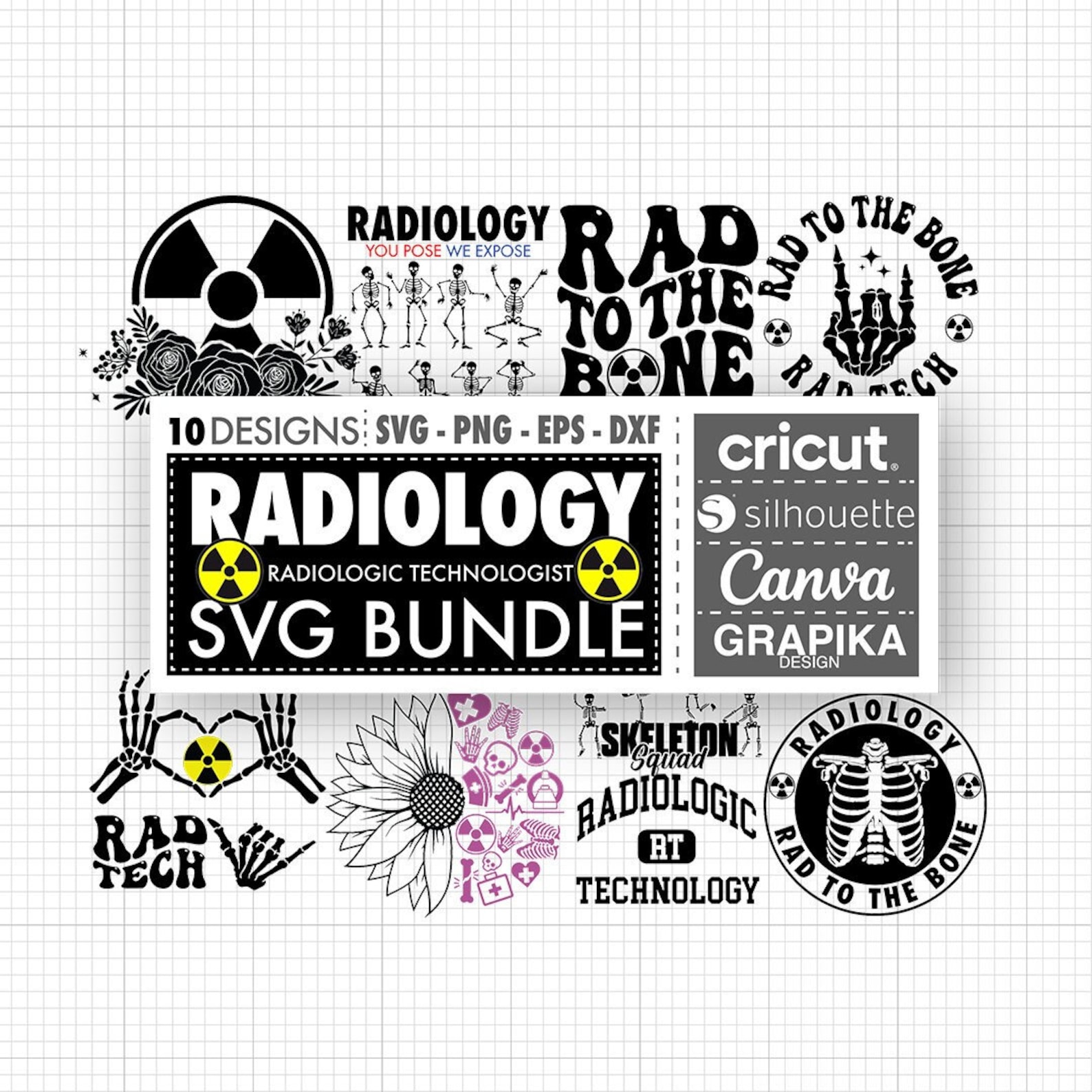 Radiology Svg Xray Svg Radiology Shirt Rad Tech Radiology Gift Skeleton Svg Radiology Medical ...