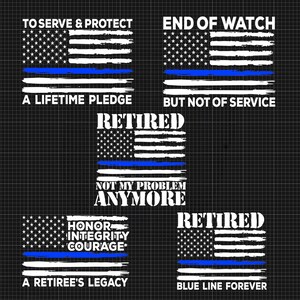 Police Retirement Svg Retirement Gift Police Officer Gifts American ...