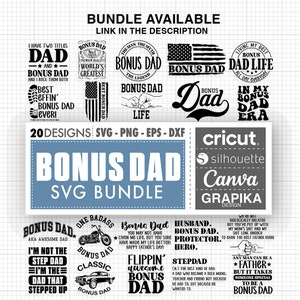 Bonus Dad Svg Bonus Dad Shirt Bonus Dad Gift Dad Svg Super Dad Svg ...