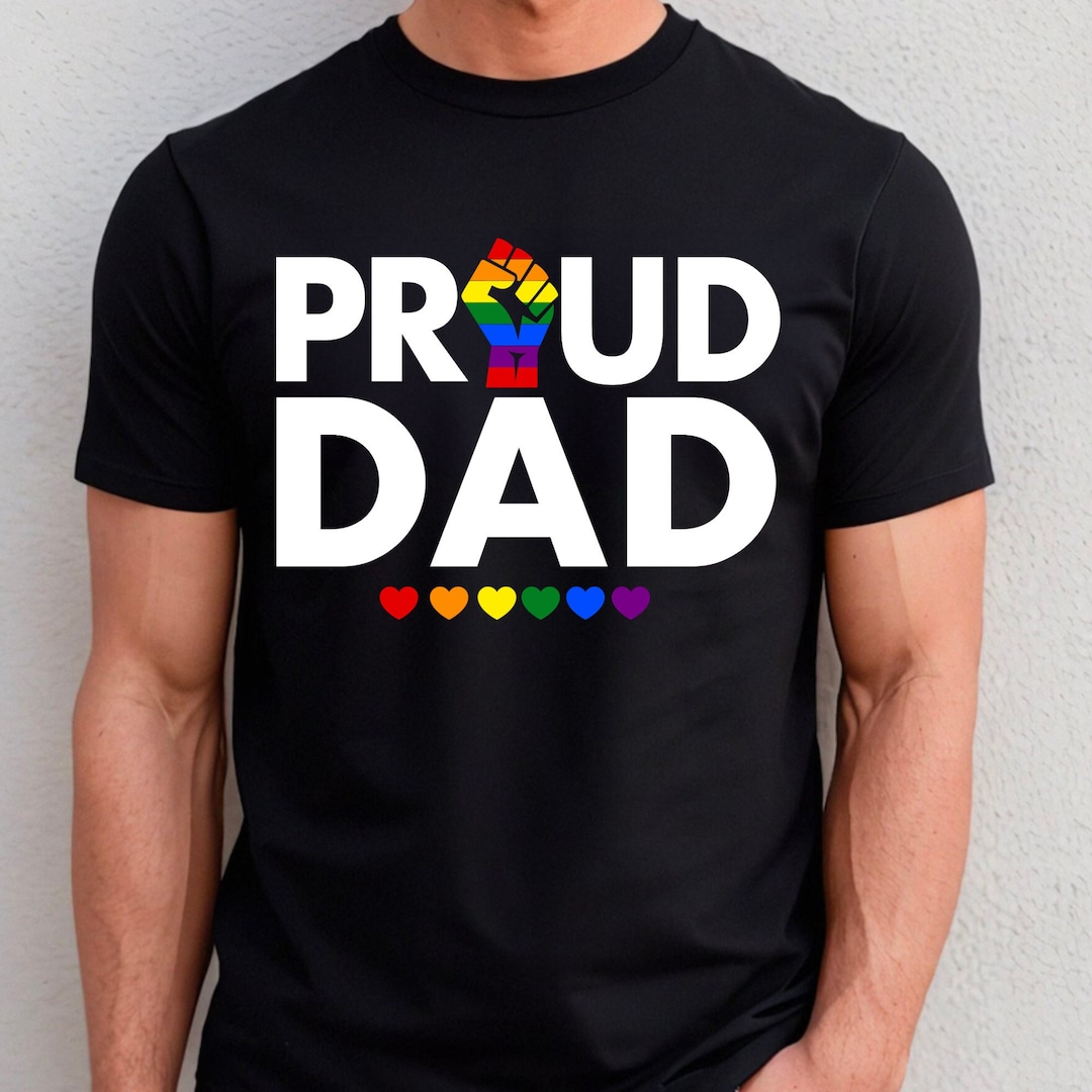 Proud Dad Svg Pride Svg LGBT Svg Ally Shirt Pride Dad Svg Proud Dad ...