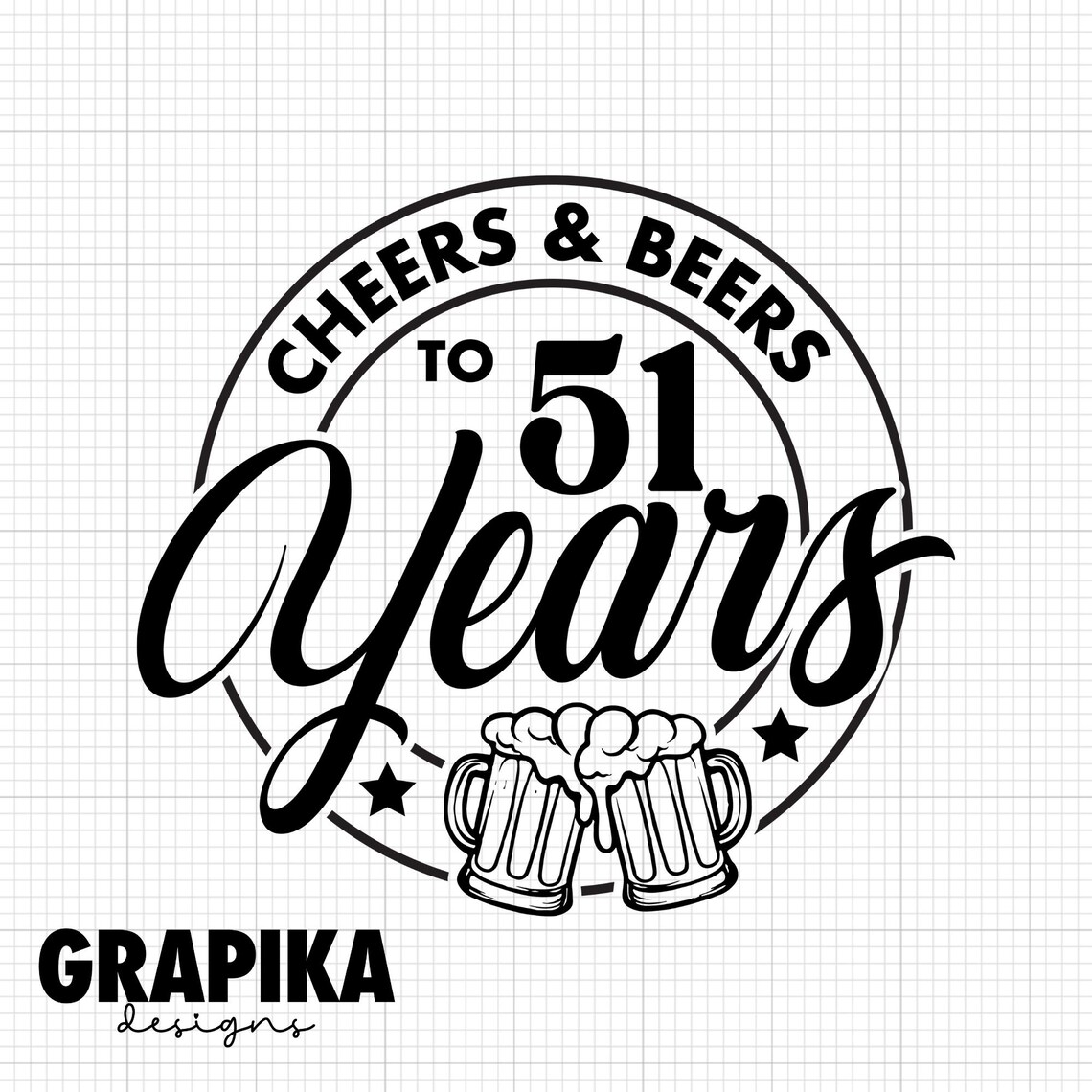 51st Birthday Svg 51st Birthday Png Happy Birthday Svg Cake Topper Svg ...