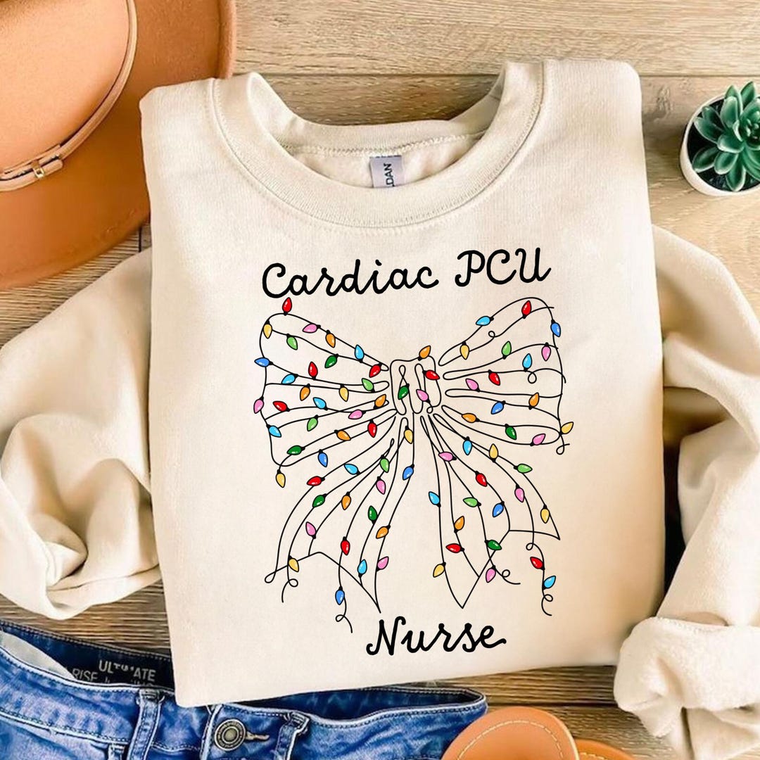 Cardiac Pcu Nurse Christmas Svg for Cardiac Nurse Shirt Pcu Cardiac ...