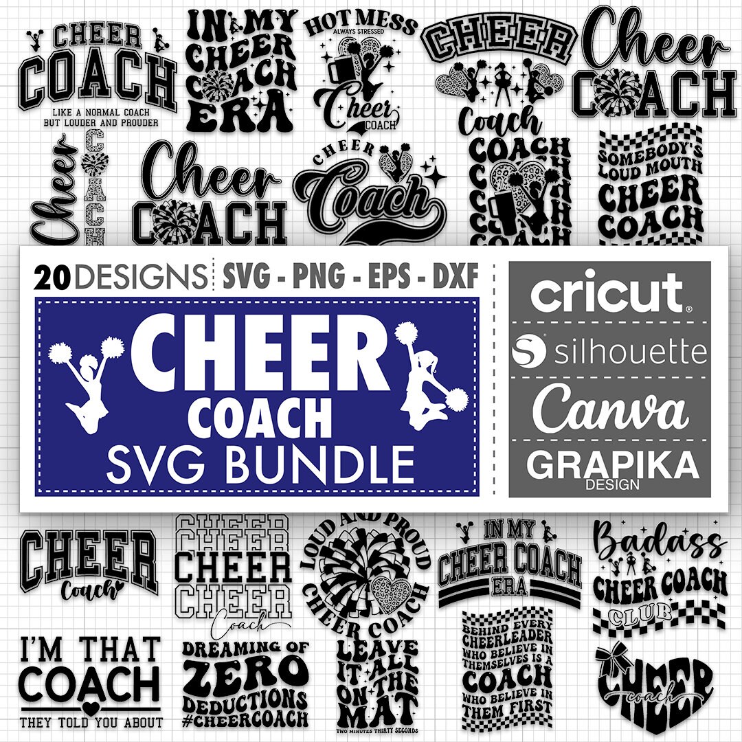 Cheer Coach Svg Cheerleader Svg Cheer Svg Cheer Coach Shirt Cheer Coach ...