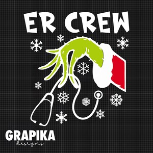 ER Nurse Christmas Svg for Merry Christmas Svg Emergency Nurse Svg for ...