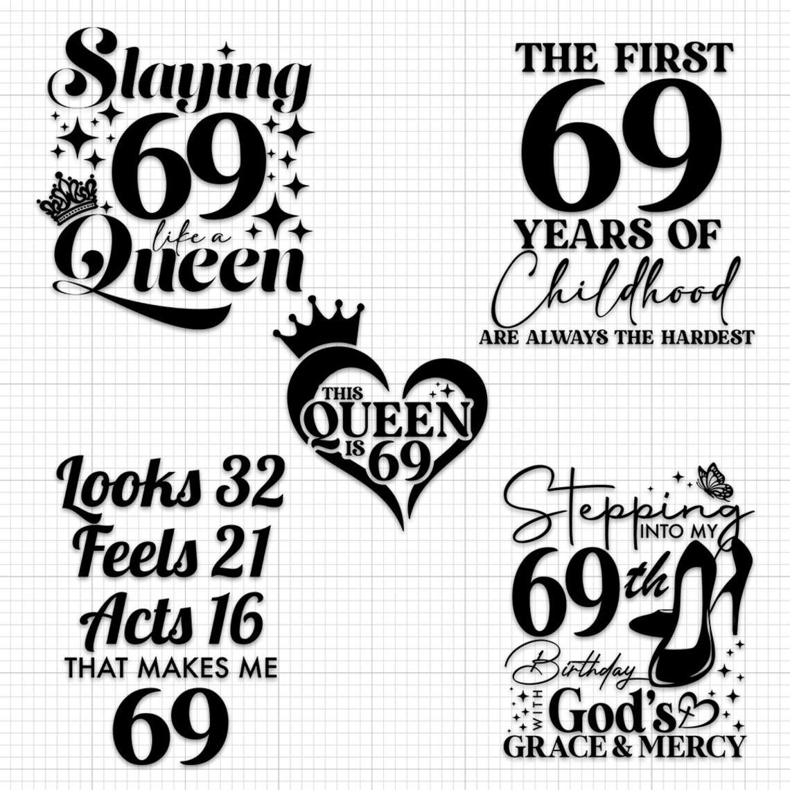 69th Birthday Svg 69th Birthday Png Birthday Girl Svg Its My Birthday ...
