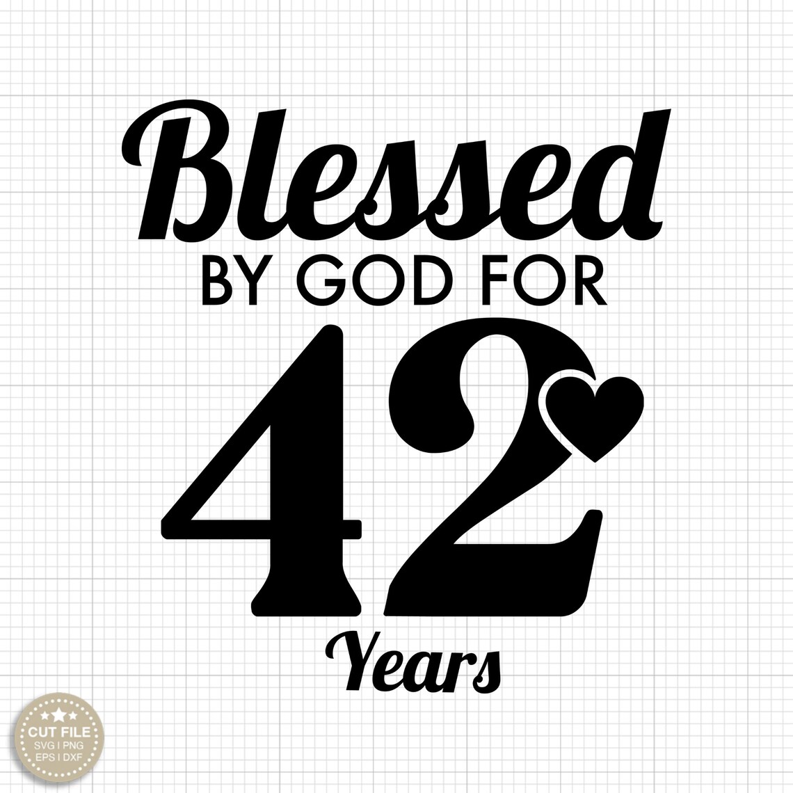 42nd Birthday Svg 42nd Birthday Png Happy Birthday Svg Cake Topper Svg ...
