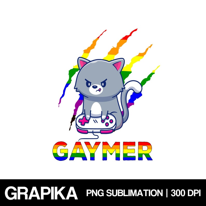 Pride LGBT Png Sublimation Gaymer Gaming Gay Png Pride Gift - Etsy