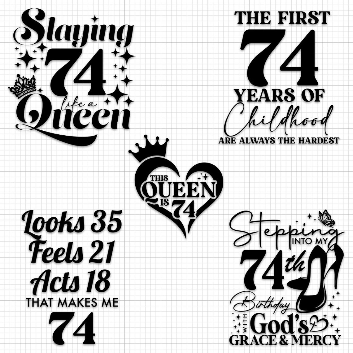 74th Birthday Svg 74th Birthday Png Birthday Girl Svg Its My Birthday ...