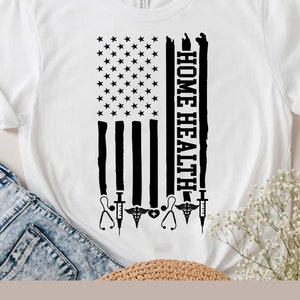 Home Health Nurse Svg Nurse Gift Home Health Shirt Nurse Svg Home ...