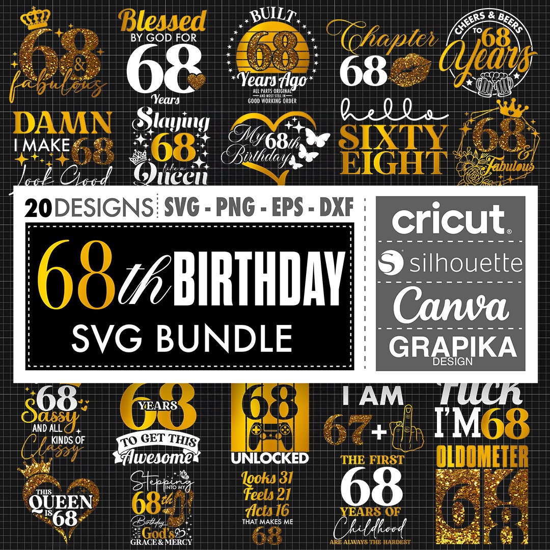 68th Birthday Svg 68th Birthday Png Birthday Girl Svg Its My Birthday ...