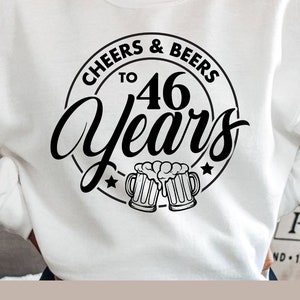 46th Birthday Svg 46th Birthday Png Happy Birthday Svg Cake Topper Svg ...