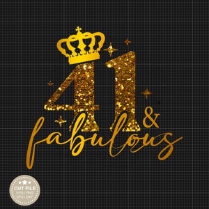 41st Birthday Svg 41st Birthday Png Happy Birthday Svg Cake Topper Svg ...