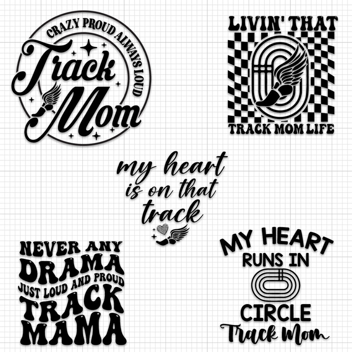 Track Mom Svg Track Svg Track Mom Shirt Track Mama Running Svg Track ...
