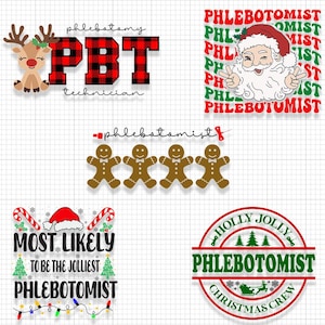 Phlebotomy Christmas Svg for Phlebotomist Christmas Shirt Svg for Xmas ...