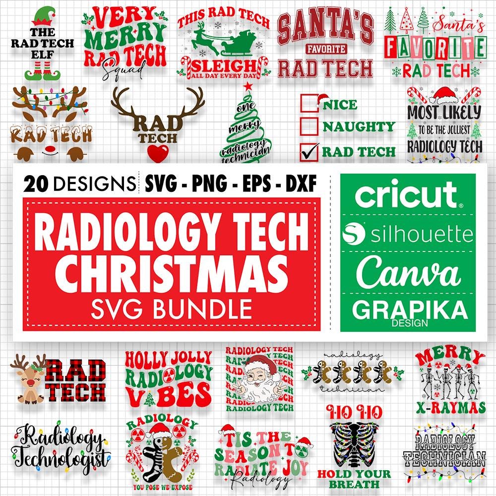 Christmas Radiology Svg for Rad Tech Christmas Png Radiology Tech Png ...