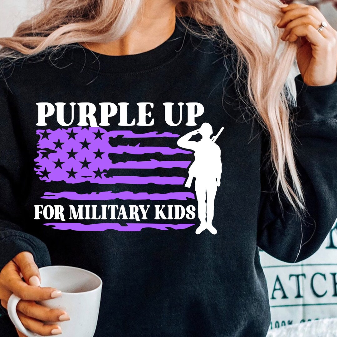 Purple up for Military Kids Svg Military Child Svg Purple up Svg ...