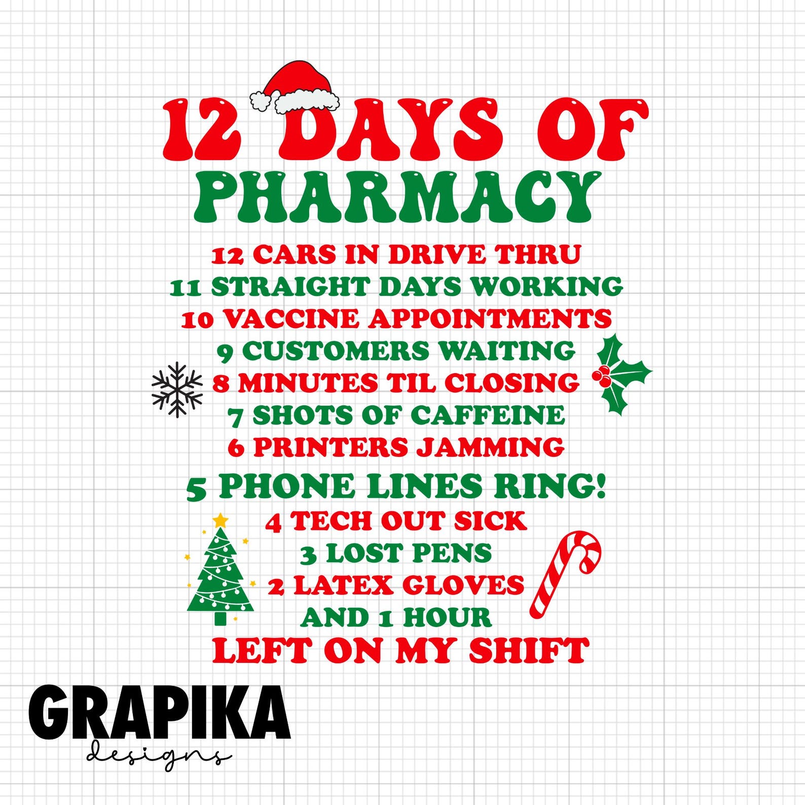 Pharmacist Christmas Svg for Pharmacy Crew Xmas Pharmacist Svg Gift for ...